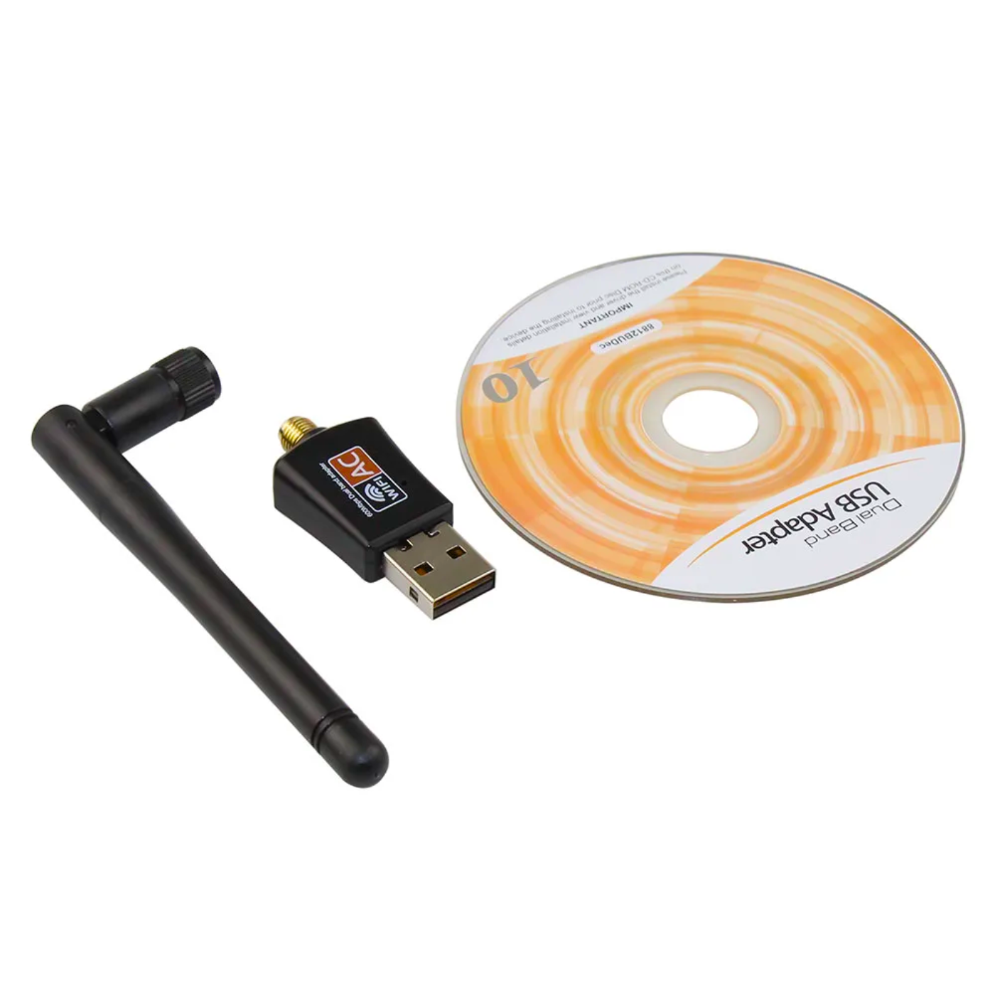 Receptor Wifi Dual Band USB 600Mbps 2.4GHz / 5GHz sep%% Cyan